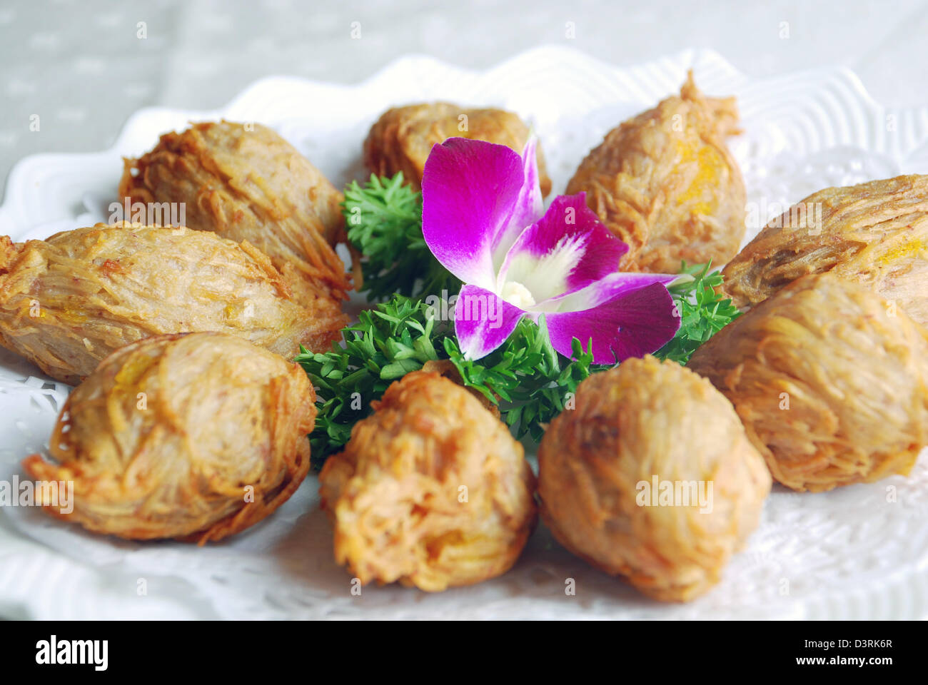 food in china--fried radish ball Stock Photo - Alamy