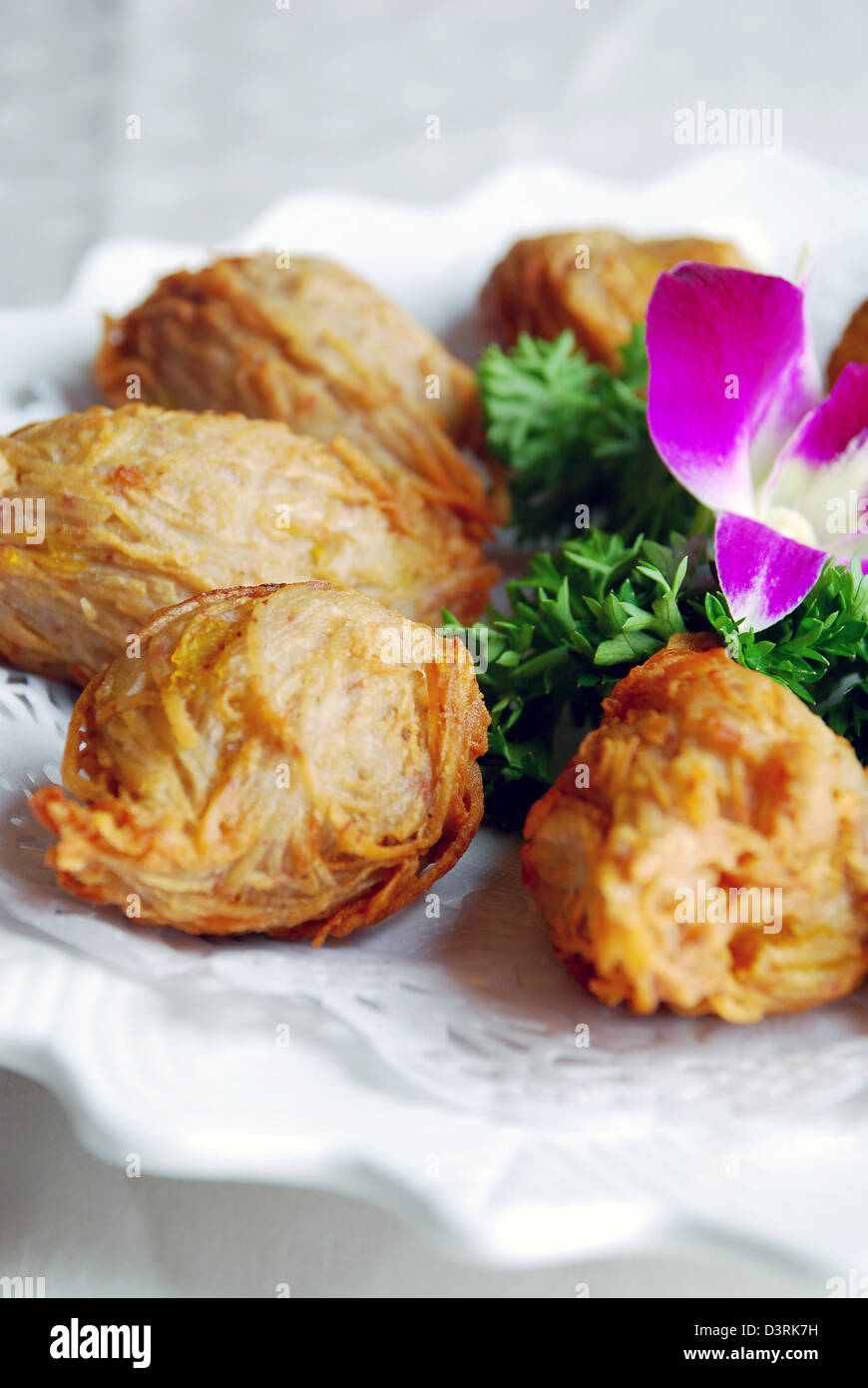 food in china--fried radish ball Stock Photo - Alamy