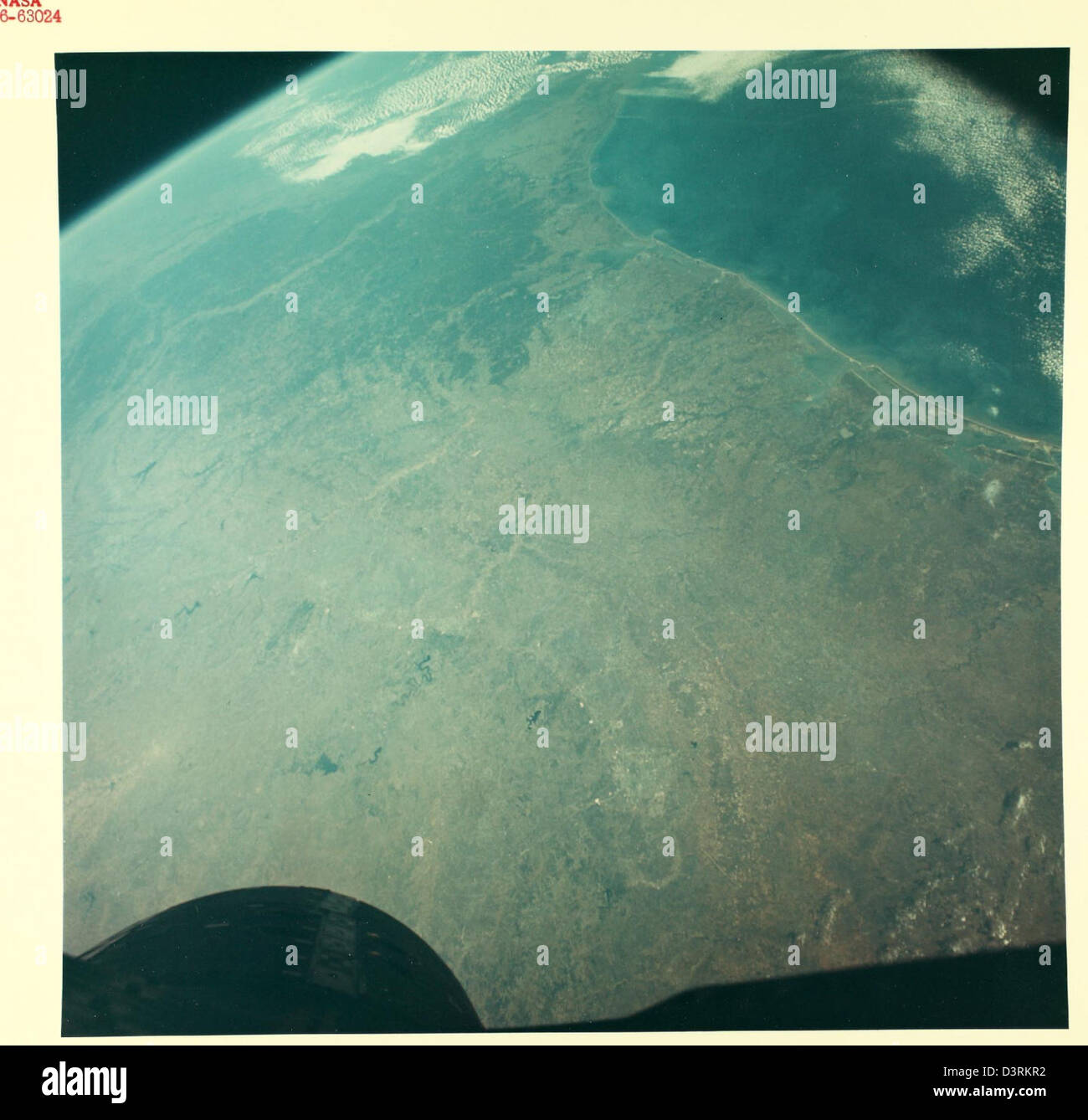 A high-resolution image captures Earth from space, showcasing the ...