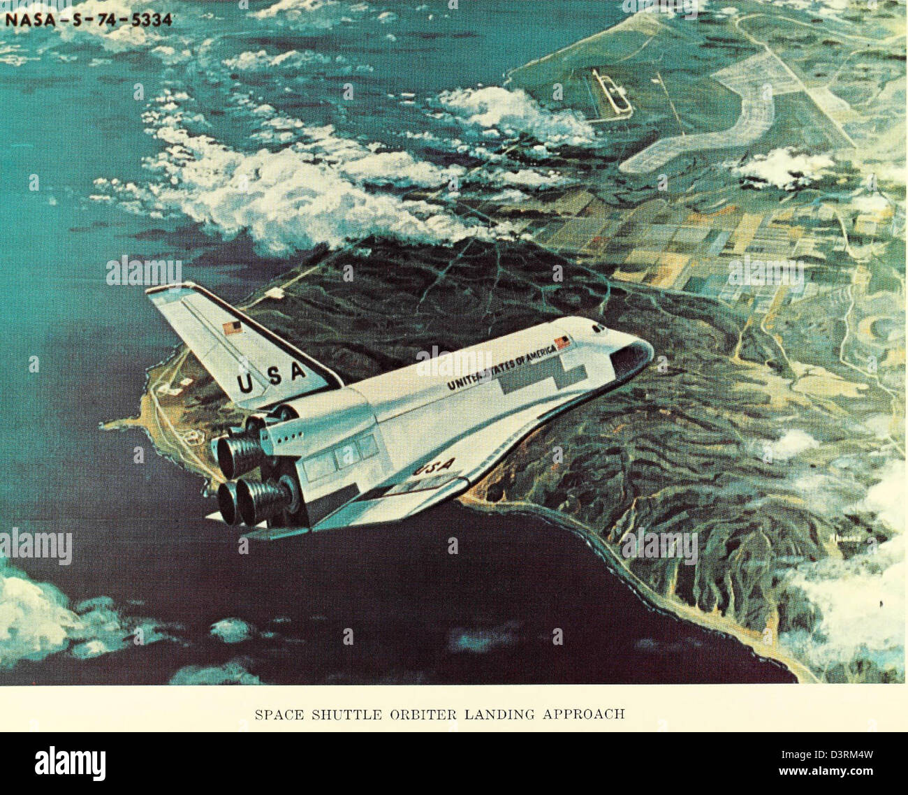 A glossy photo from NASA’s Space Shuttle Program, featuring iconic ...