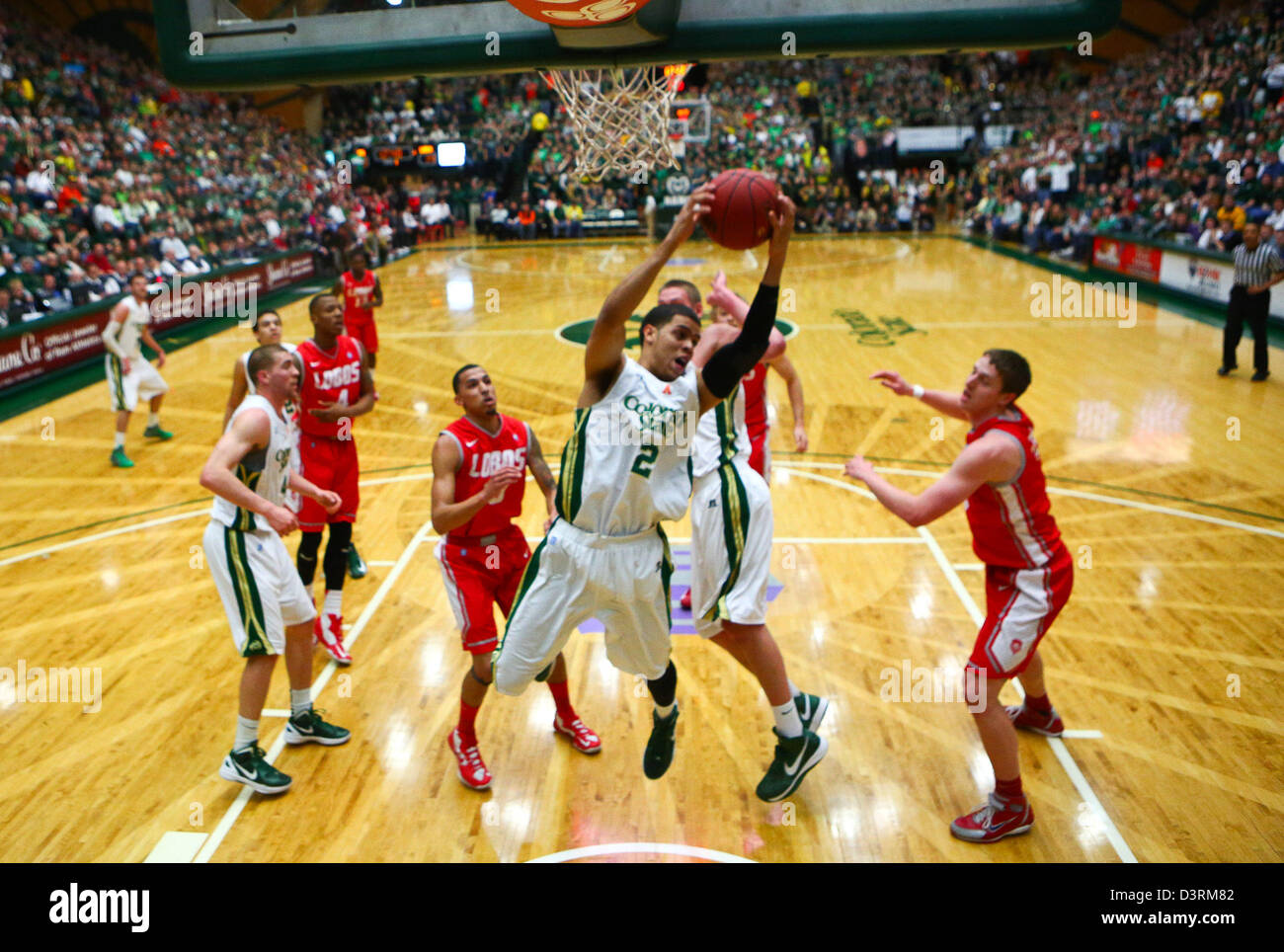 Fort Collins, CO, USA. 23rd Feb, 2013. Colorado State's Daniel Bejarano ...