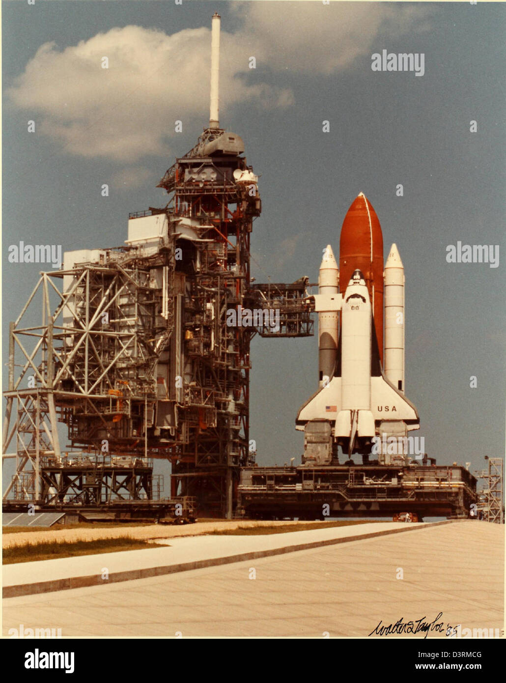 A glossy photograph from NASA’s Space Shuttle Program, which ran from ...