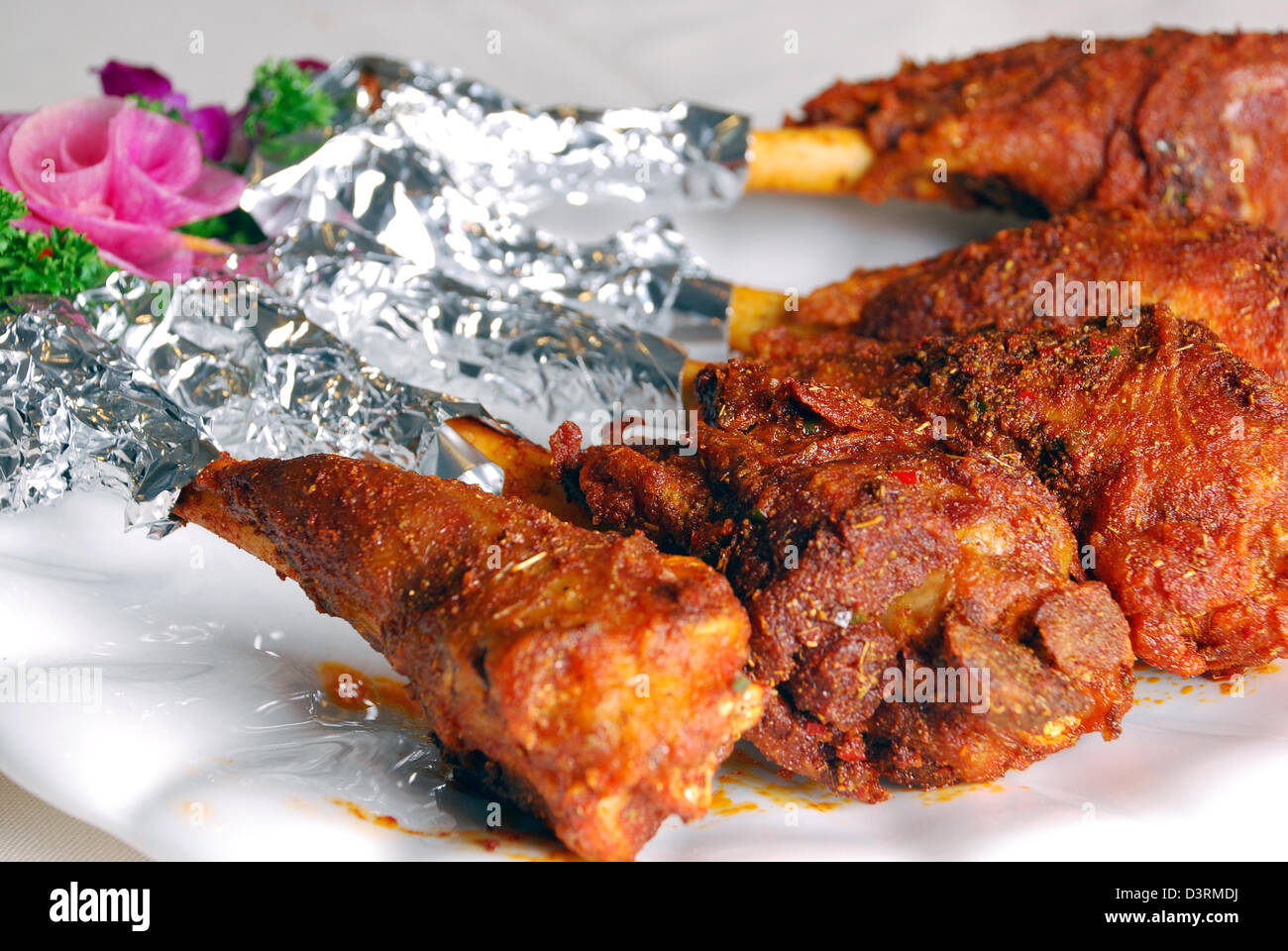 food in china--fried mutton Stock Photo - Alamy