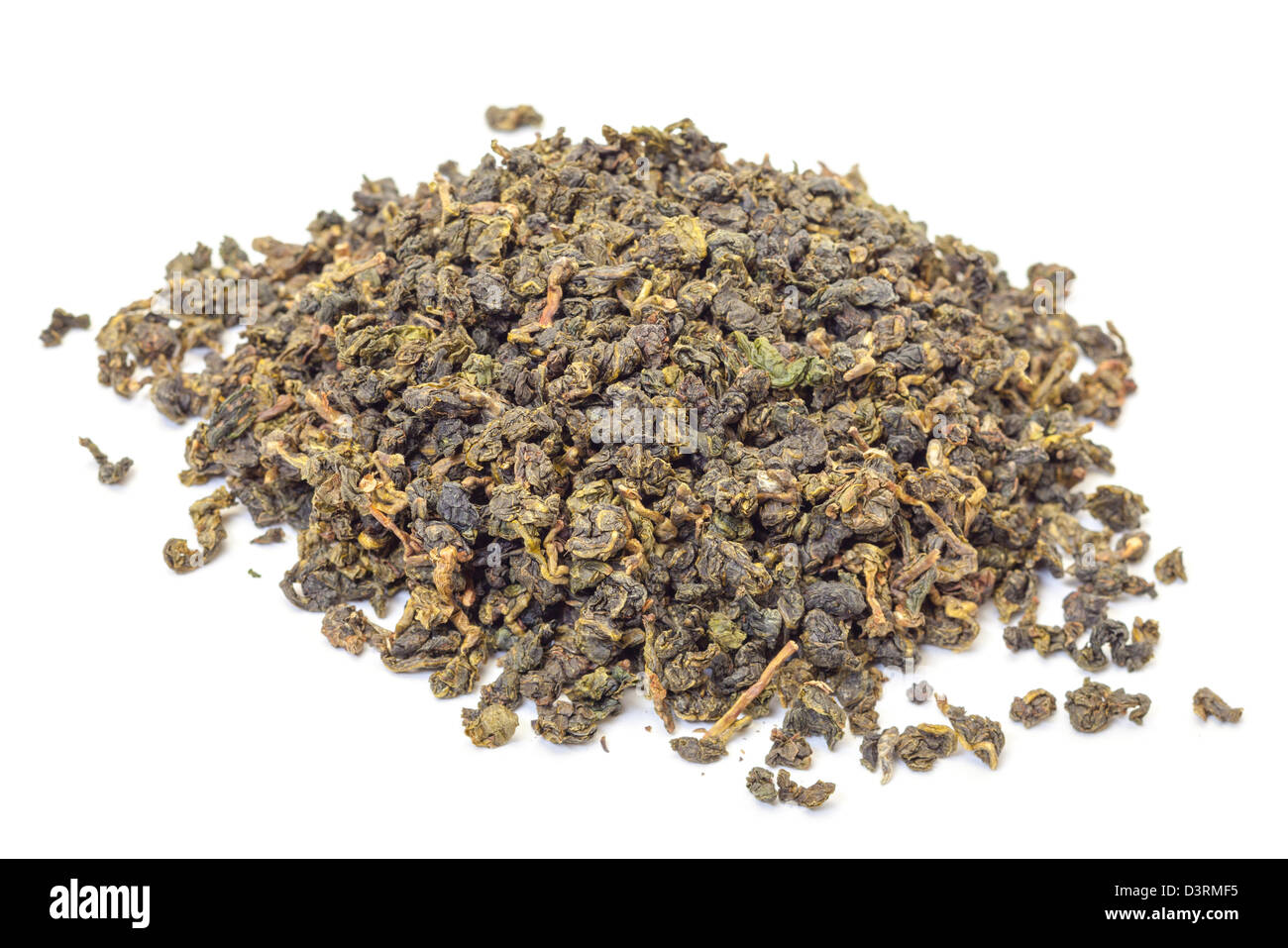 Chinese Green Tea isolated on white background Stock Photo - Alamy