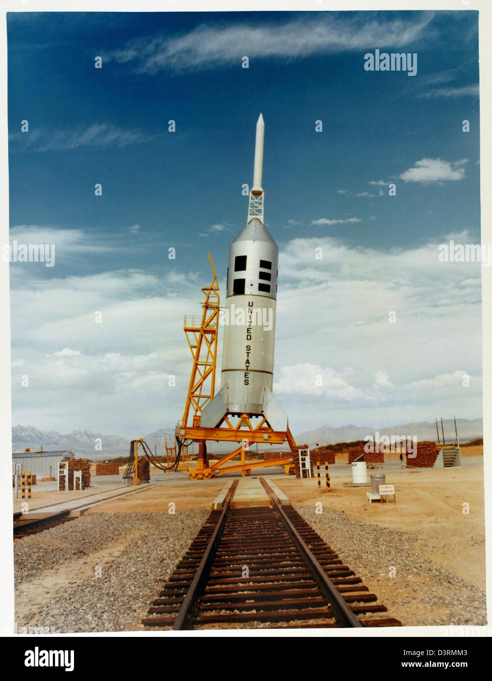 A glossy photo of the Convair Little Joe II rocket, which was tested ...