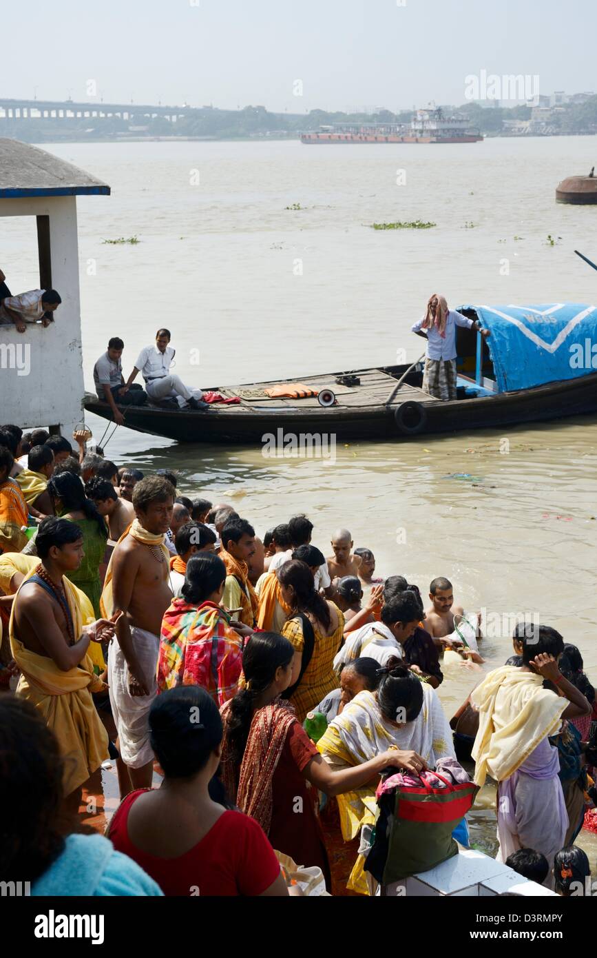 Judges Ghat,Ganga water gate,Daily task of gathering holy water for ...