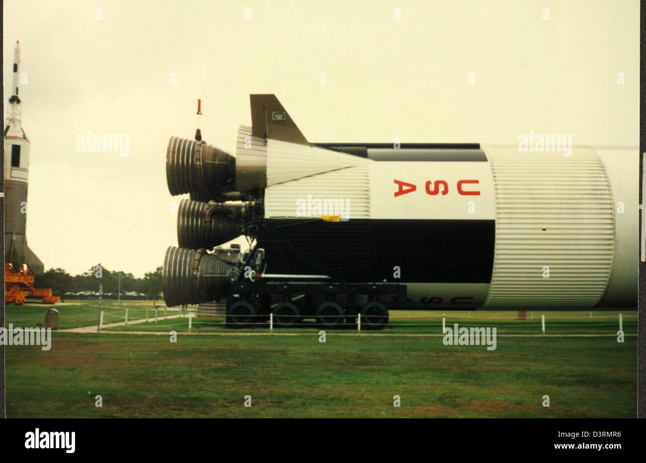 A glossy photo of the Saturn V rocket, the powerful launch vehicle that was used in NASA's ...