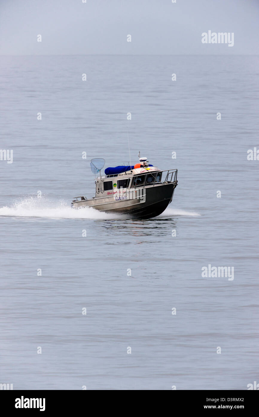 Fishing boat on Cook Inlet near Deep Creek State Recreation Area ...