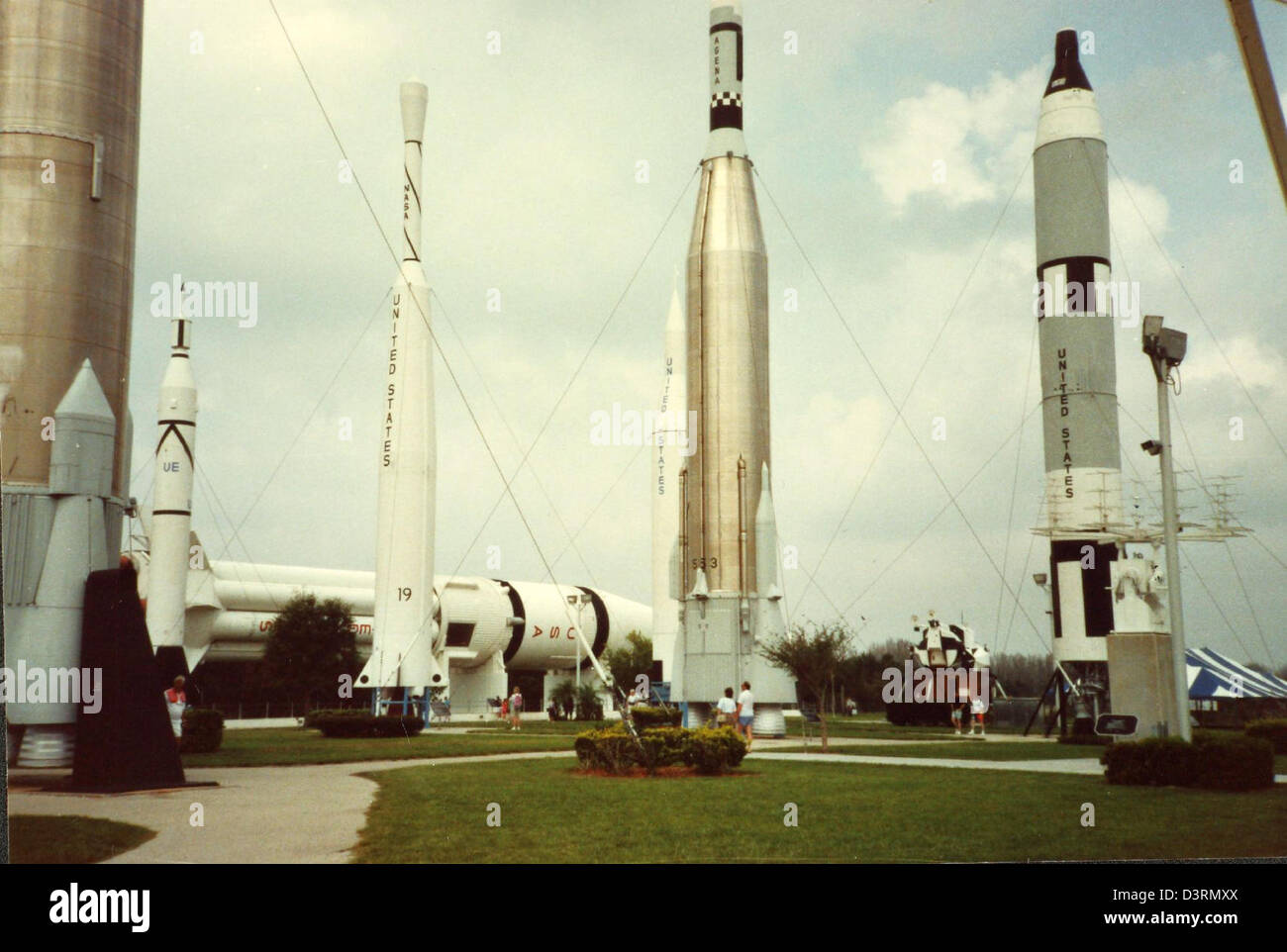 The image shows NASA launch vehicles including rockets and crewed ...