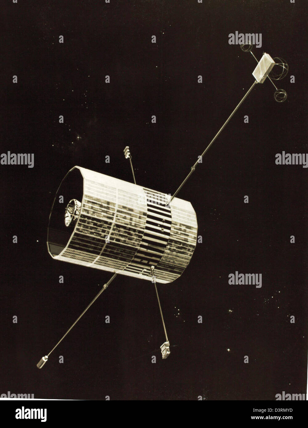 A glossy photo of the IMP-H spacecraft, an important mission for space ...