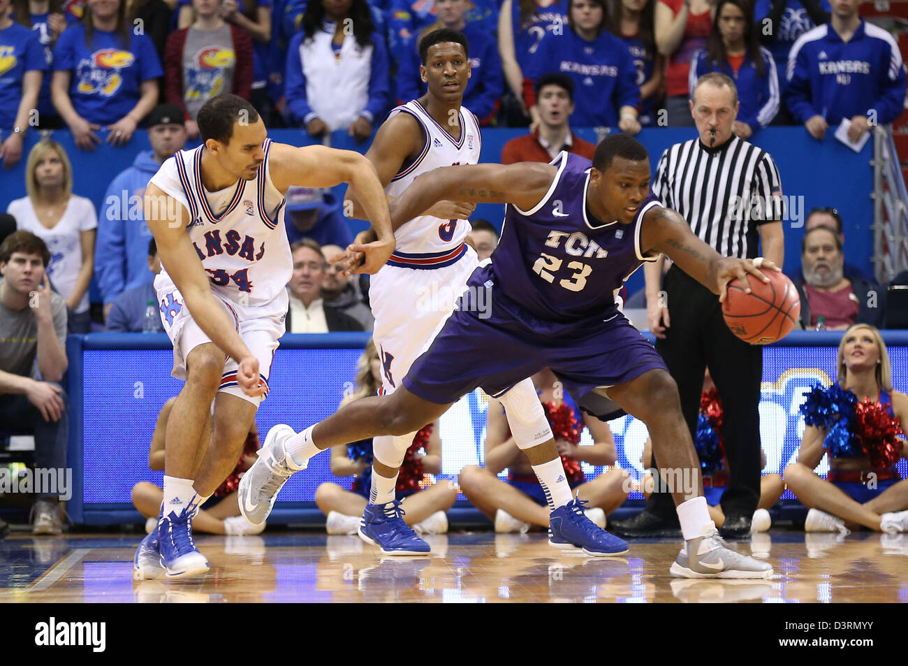 Lawrence, KS, USA. 23rd Feb, 2013...Mark Weaver/Cal Sport Media Stock ...