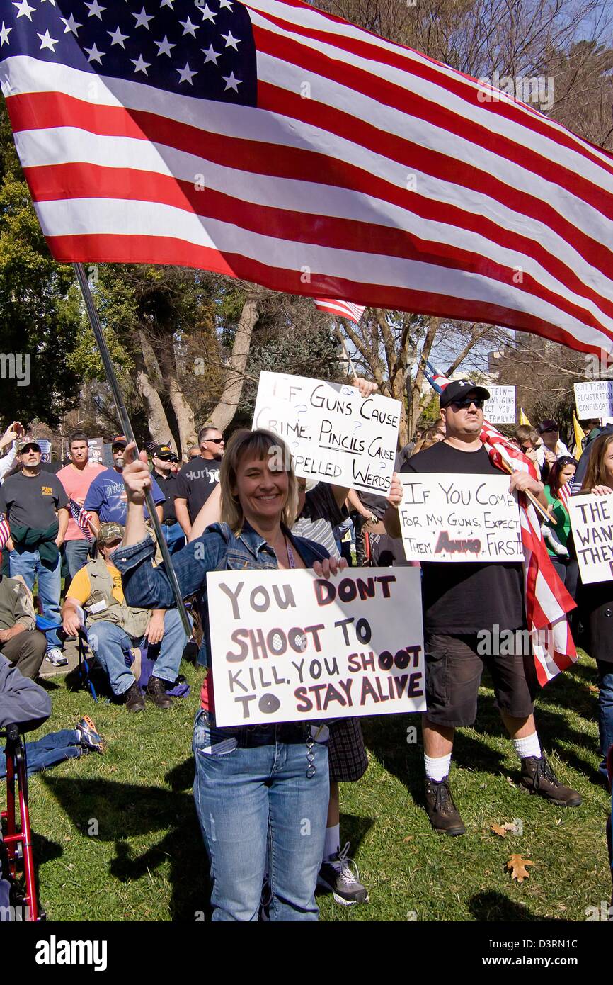 Pro gun protest hi-res stock photography and images - Alamy