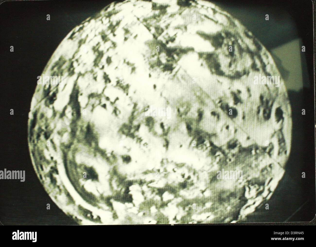 A glossy photo from the Galileo mission, which studied Jupiter and its ...