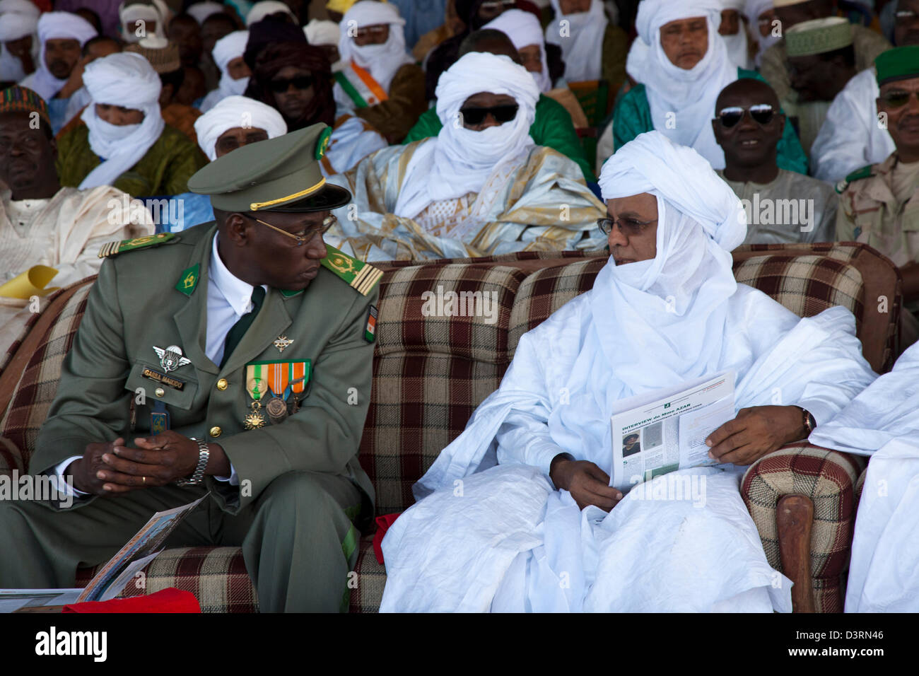 Dignitaries at nomad Gerewol festival in northern Niger Stock Photo - Alamy