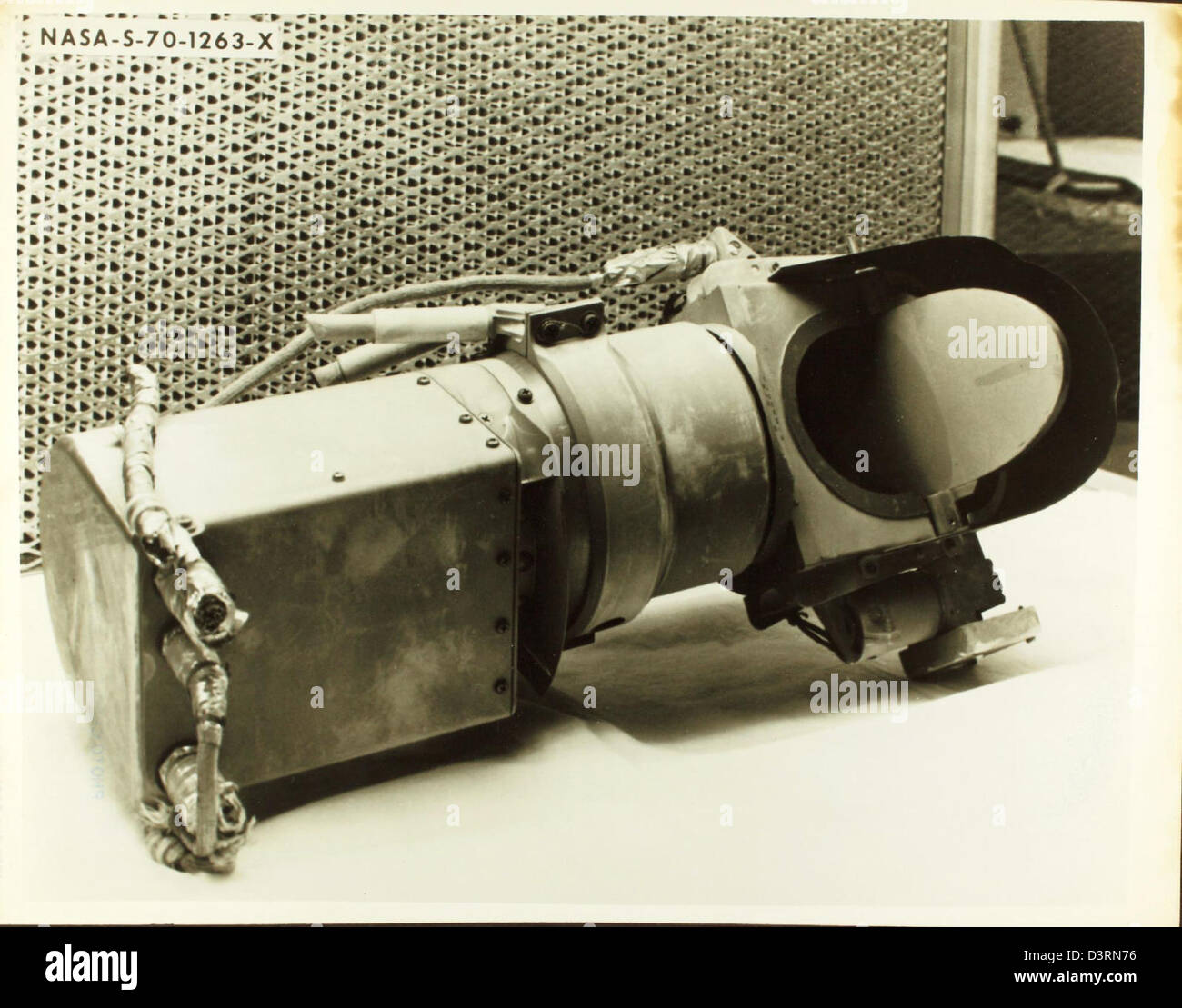 A glossy photo of NASA's Lunar Surveyor spacecraft, which played a ...