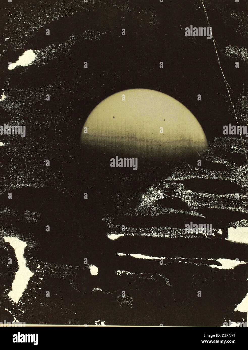 A glossy photograph of the Mariner space probe, one of NASA’s ...