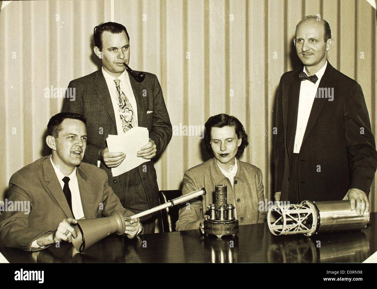 A glossy photograph of the Explorer III spacecraft, highlighting its ...