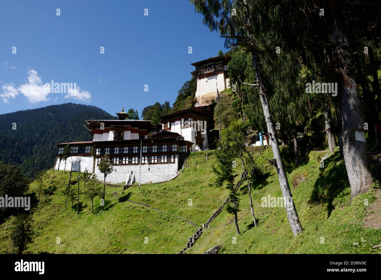 Cheri Goemba (monastery),or Chagri dorjidhen,high up in the himalayan ...
