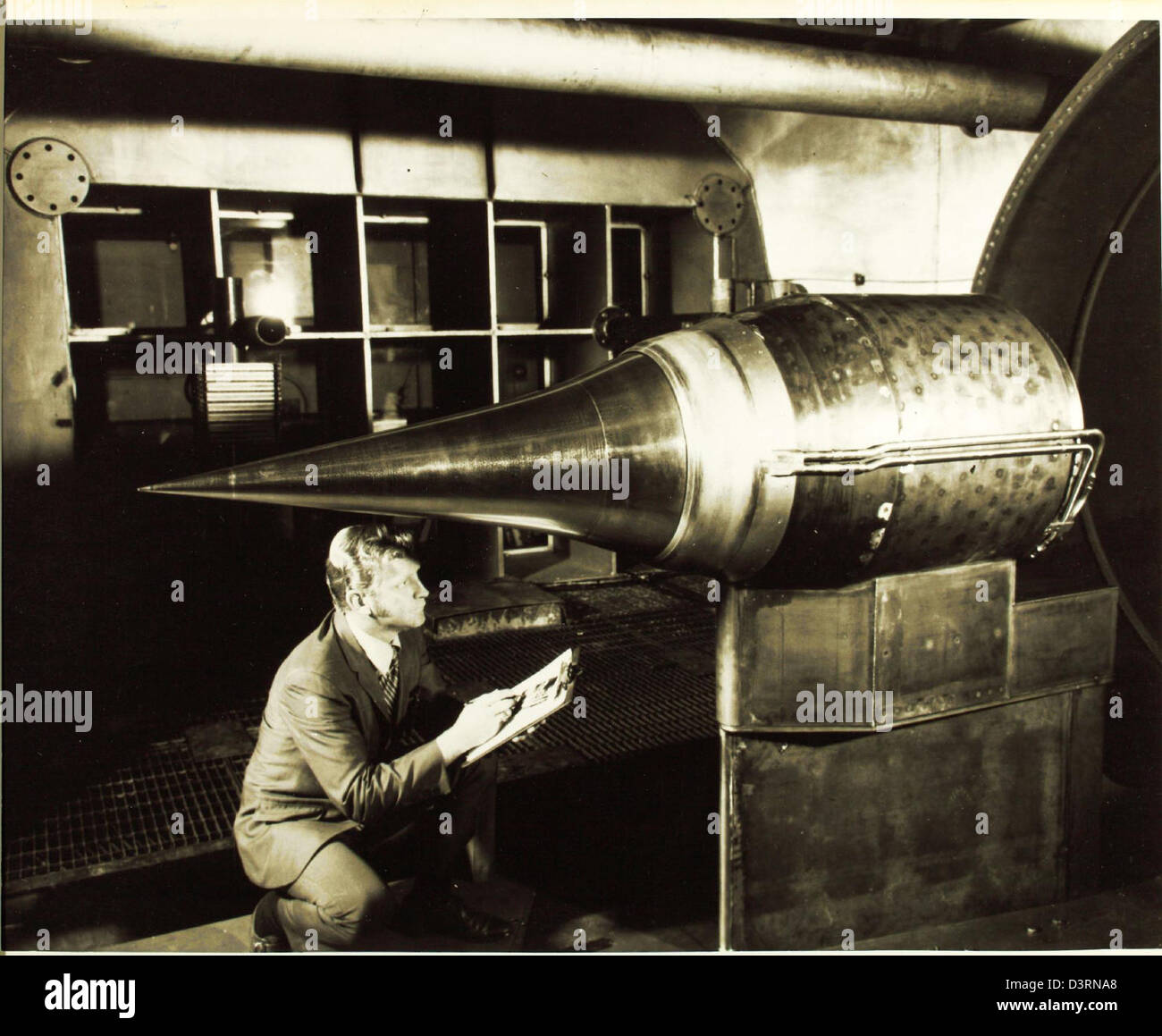 A glossy photo of the Hypersonic Research Engine (HRE) model, designed ...