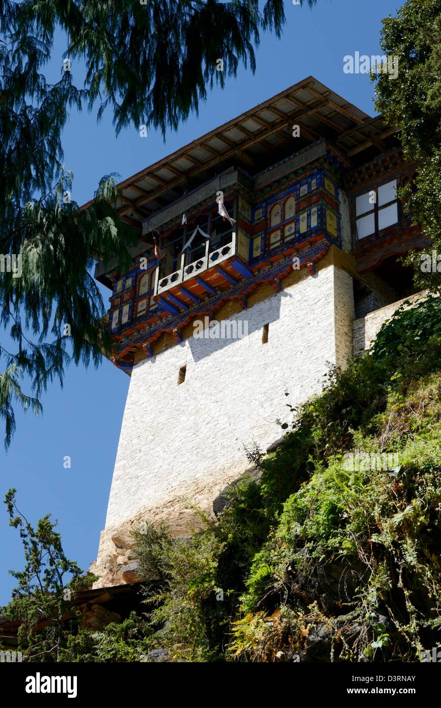 Cheri Goemba (monastery),or Chagri dorjidhen,high up in the himalayan ...