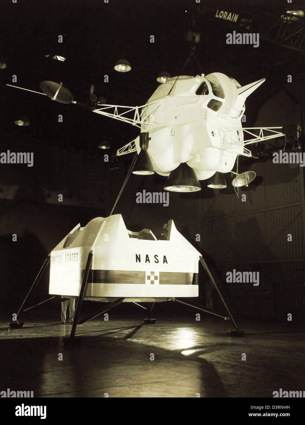 A detailed model of the Lunar Excursion Module (LEM), developed by ...