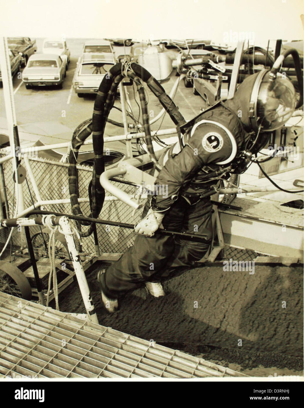 A glossy photo showcasing NASA space suits, highlighting their design ...