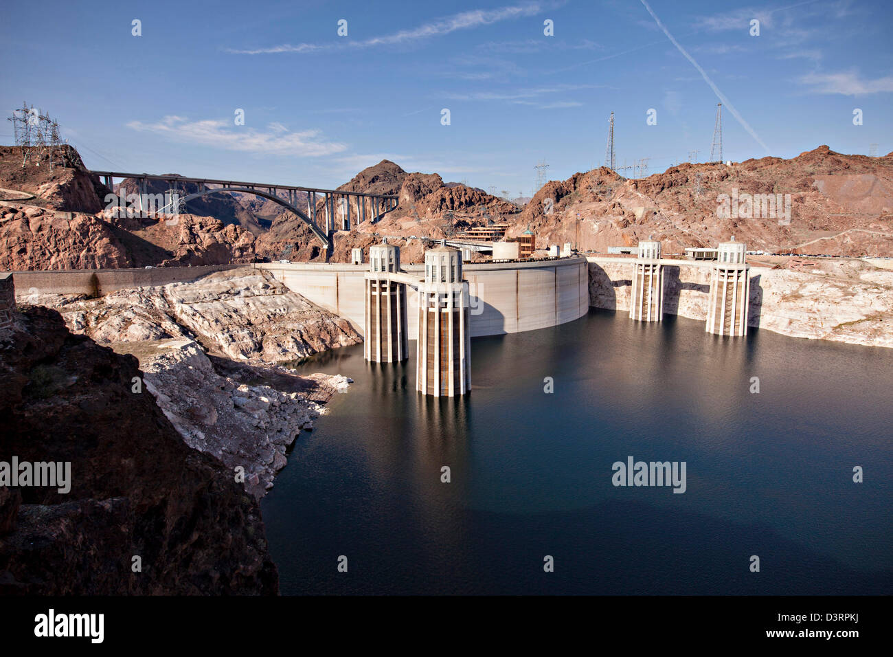 Aerial view of the Hoover Dam, NV Stock Photo - Alamy