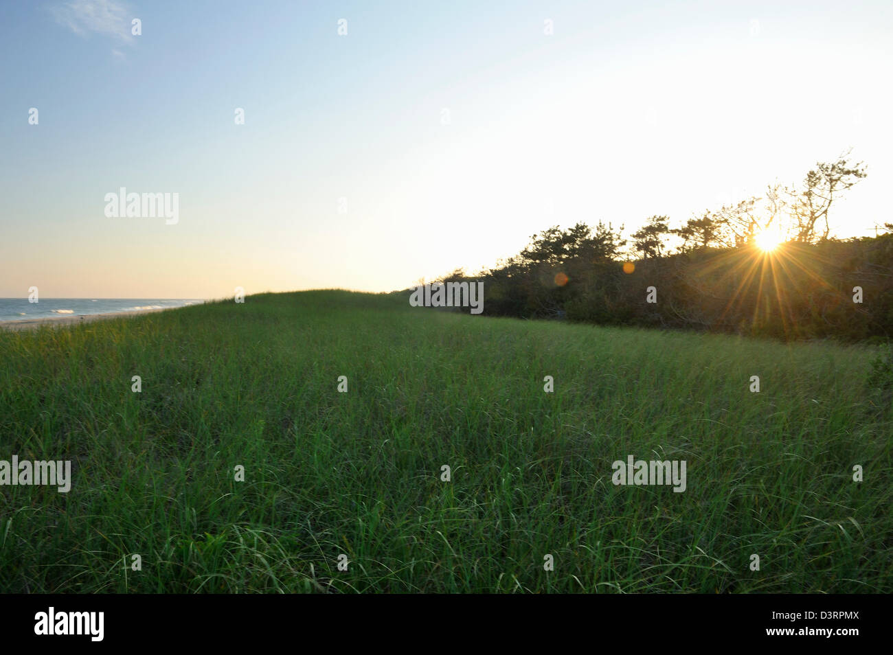 Sunset on Surfside Beach, Nantucket Island, MA Stock Photo - Alamy