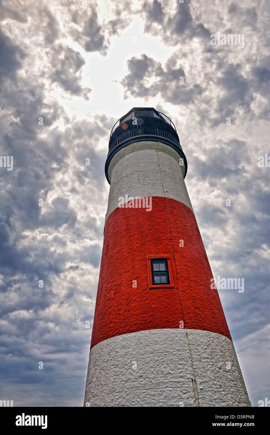 Sankaty lighthouse is located on the Eastern shore of Nantucket Island ...