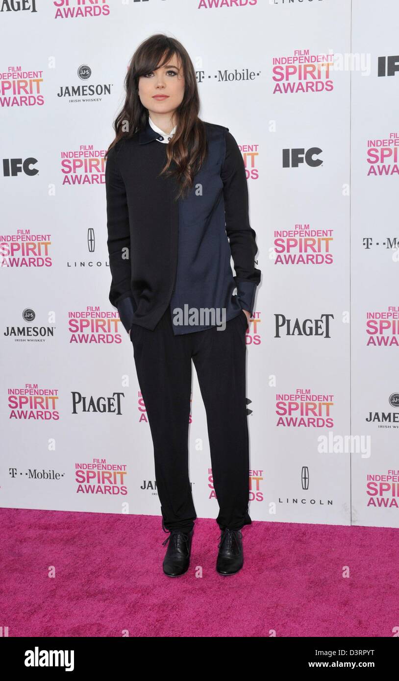 Santa Monica, California, USA 23rd Feb, 2013. Ellen Page at arrivals ...