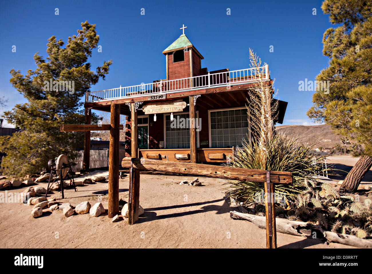 Old West movie set at Pioneertown, California Stock Photo - Alamy