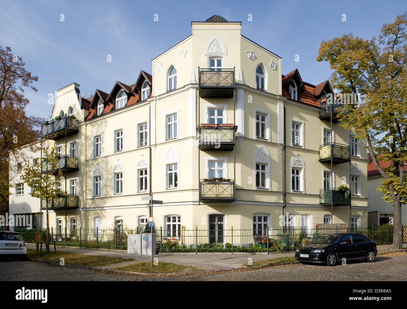 Potsdam, Germany, renovated buildings in Potsdam Babelsberg Stock Photo ...