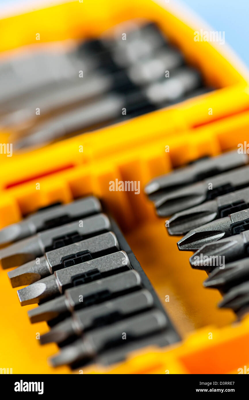 Drill bits different sizes hi-res stock photography and images - Alamy