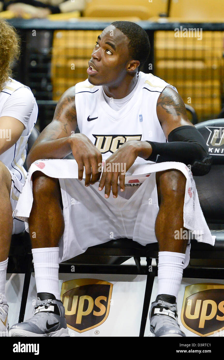 Orlando, USA. 23rd Feb, 2013. UCF guard/forward Isaiah Sykes (3) looks ...