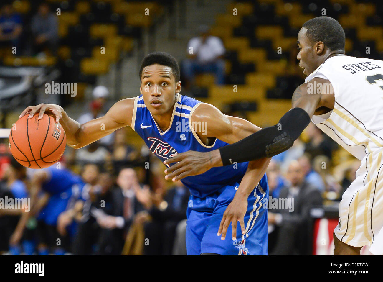 Orlando, USA. 23rd Feb, 2013. UCF guard/forward Isaiah Sykes (3 ...