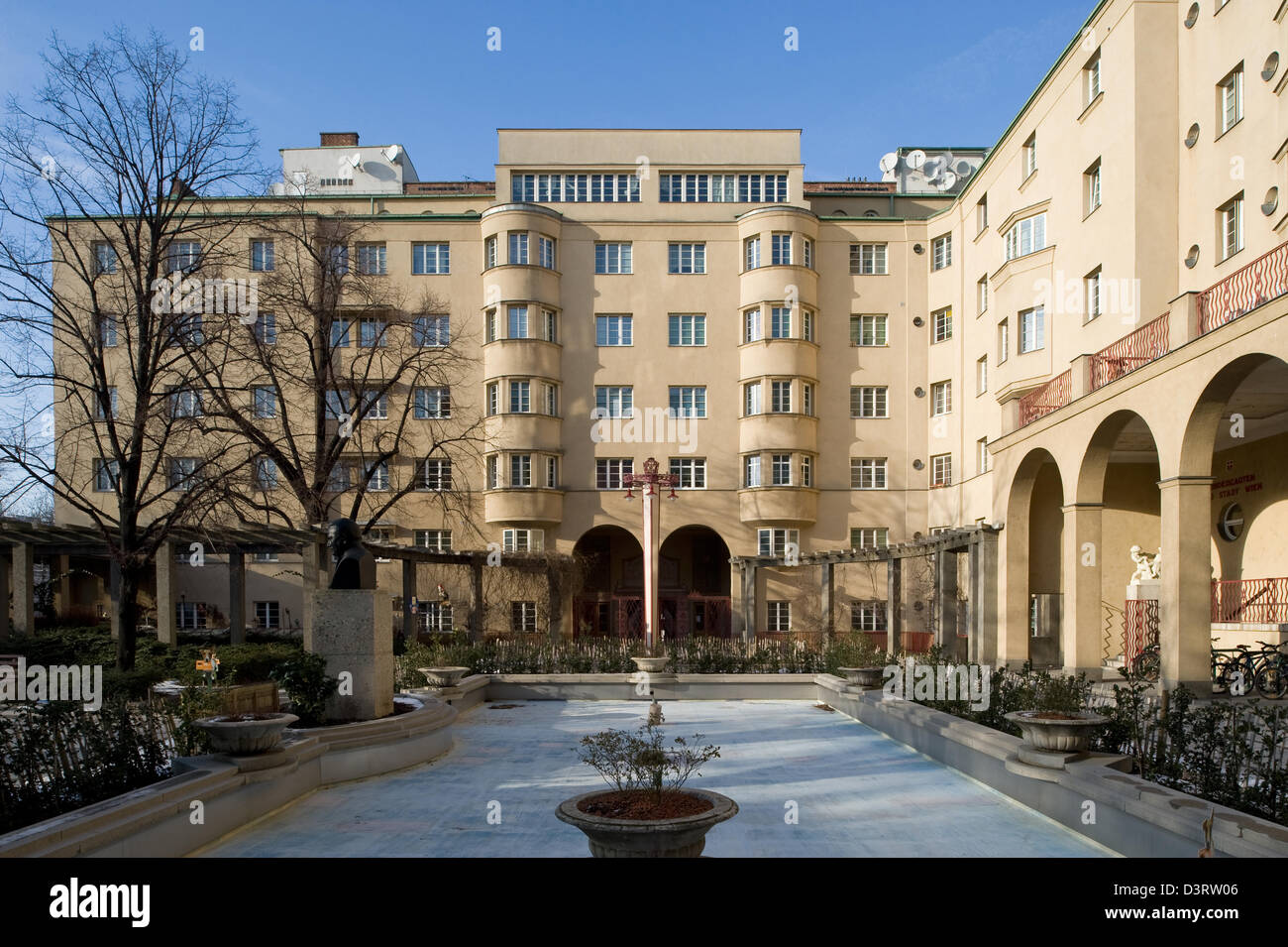 Vienna, Austria, in the district of Vienna Margareten Reumannhof Stock ...