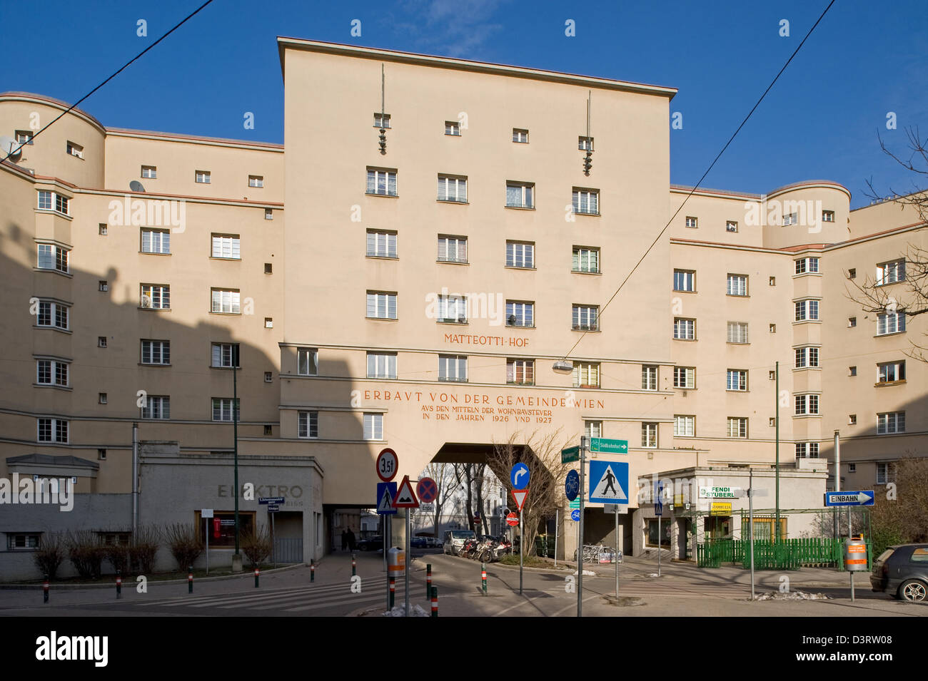 Vienna, Austria, in the district of Vienna Margareten Matteottihof ...