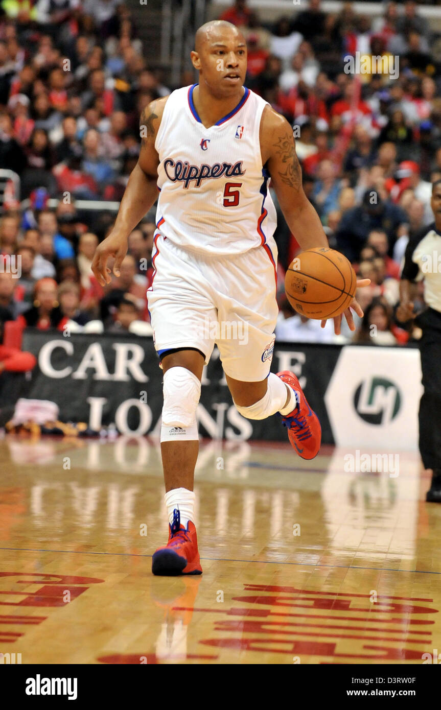 Los Angeles, CA., USA. 23rd Feb, 2013. Clippers' Caron Butler #5 during ...