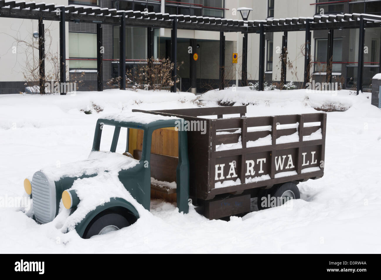 Hartwall brewery truck miniature toy in Lahti Finland Stock Photo - Alamy