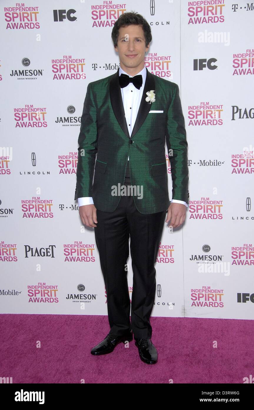 Santa Monica, California, USA 23rd Feb, 2013. Andy Samberg at arrivals ...