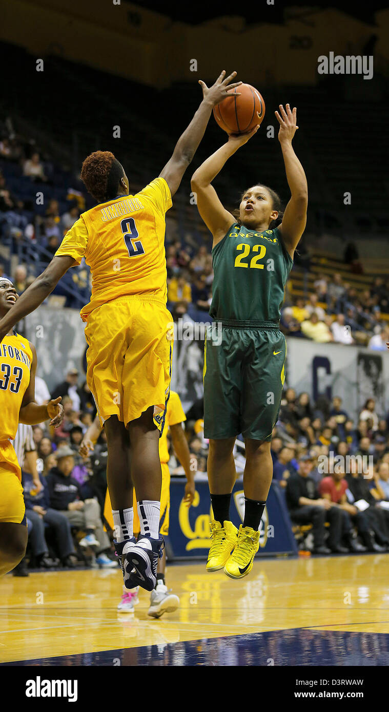 Berkeley, CA, USA. 22nd Feb, 2013. During the NCAA Womens Basketball ...