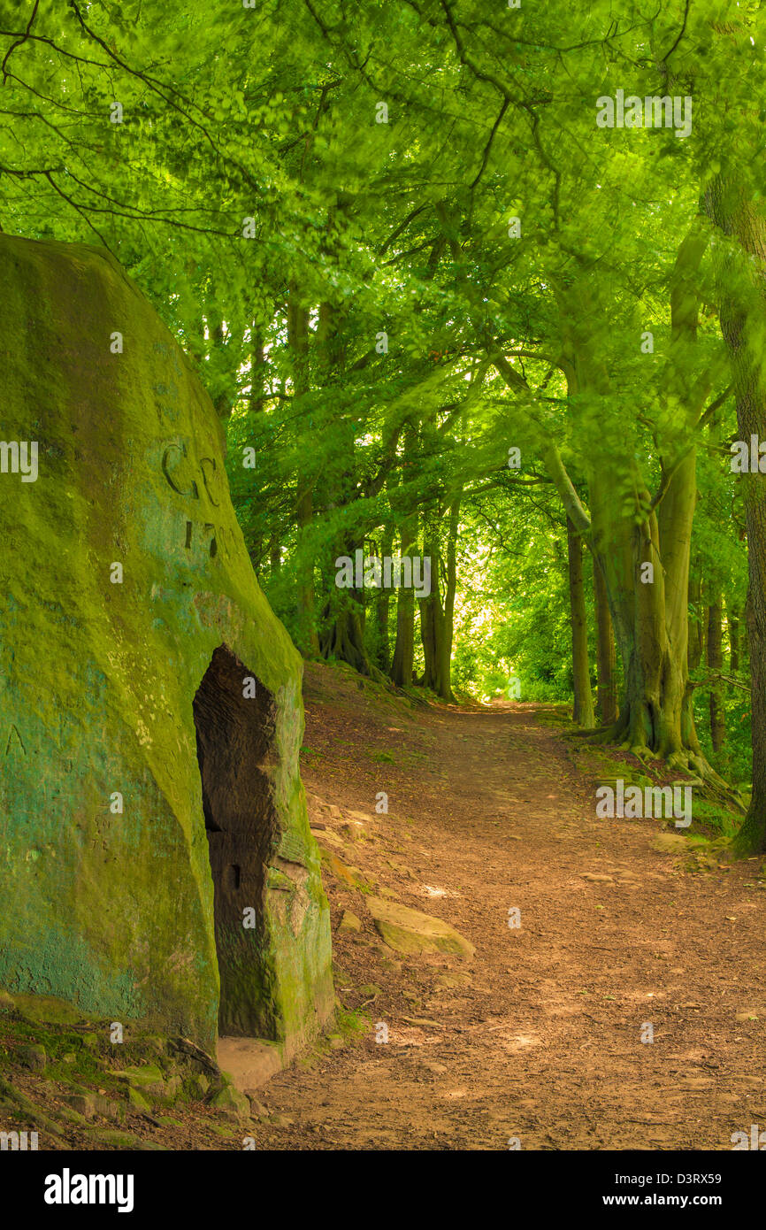 The Hermitage Cave on the footpath between Littlebeck and Falling Foss ...