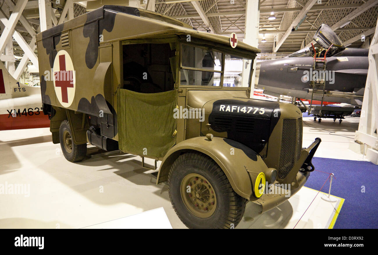 The Austin K2 Ambulance, on display in the Historic Hangars, Royal Air ...