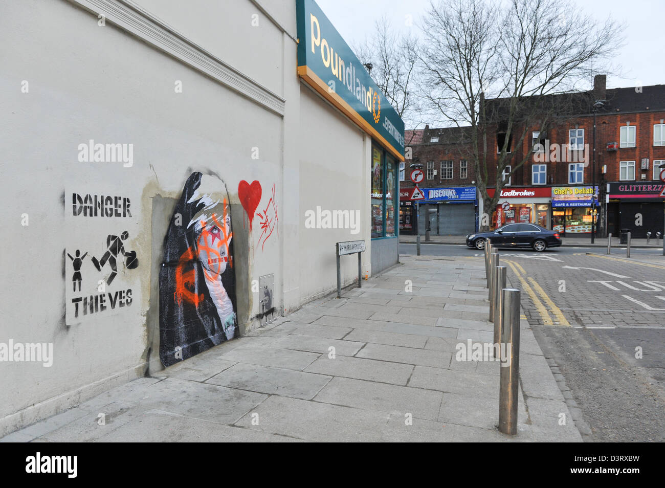 Wood Green, London, UK. 24th February 2013. The collected Graffiti on ...