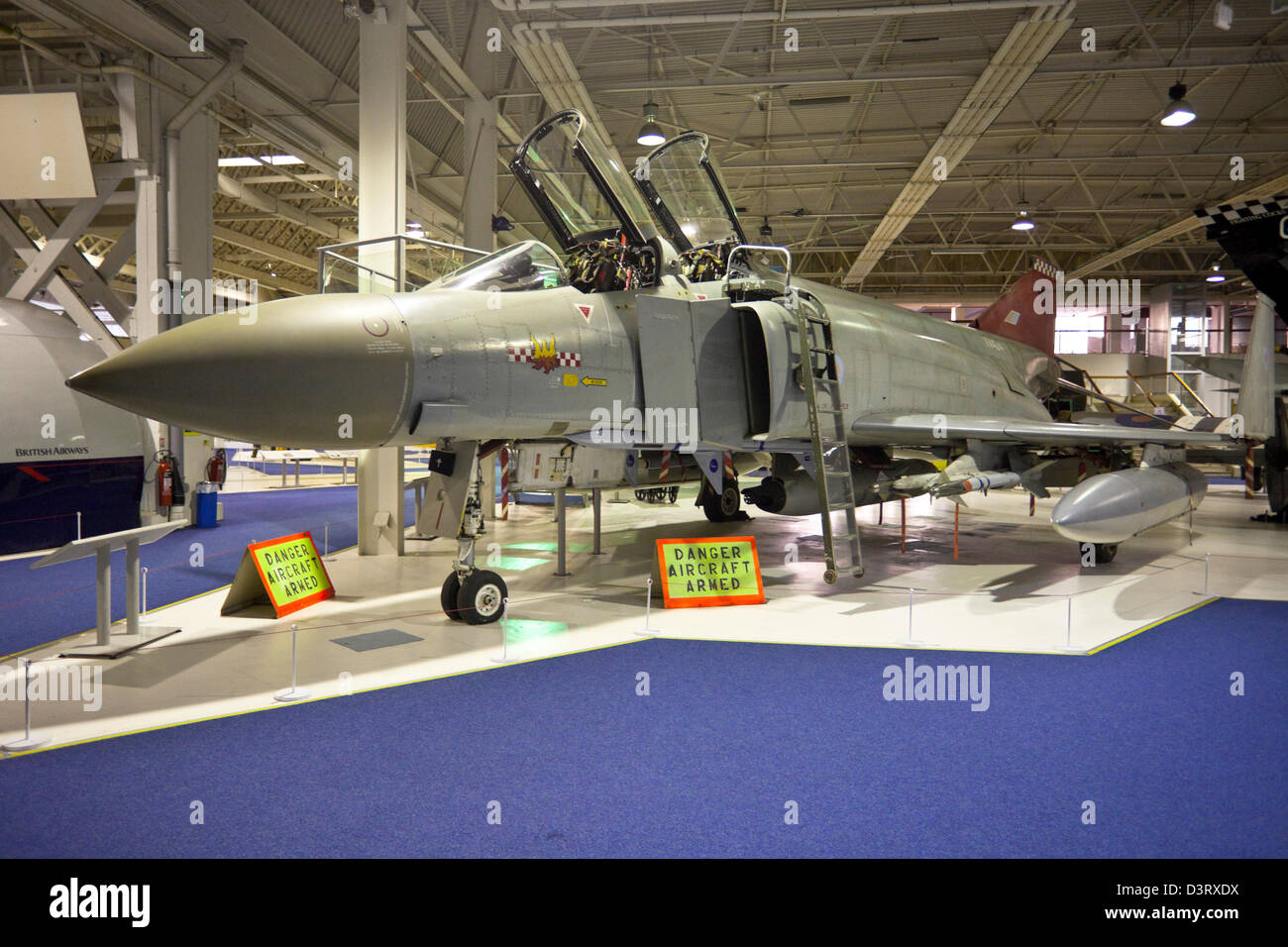 Fighter plane on display, Royal Air Force Museum, London, England, UK ...
