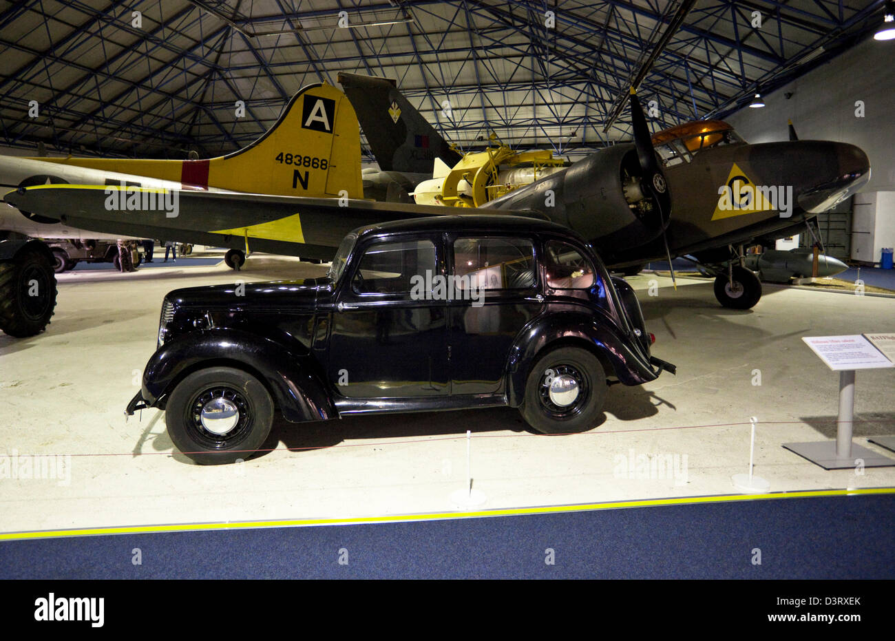 Hillman Mix Saloon car-Royal Air Force (RAF) Museum, London, England ...