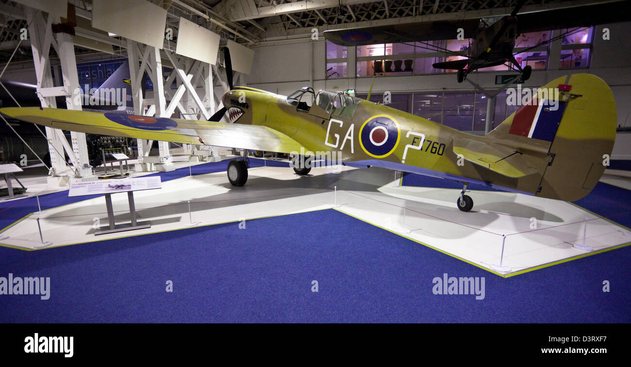 Kittyhawk aircraft, ground fighter plane, Royal Air Force (RAF) Museum ...