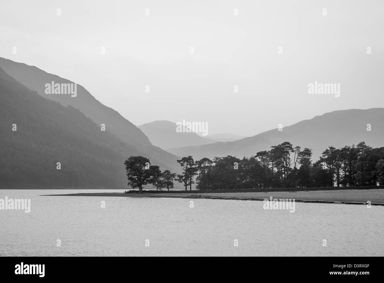 Buttermere lake district Black and White Stock Photos & Images - Alamy