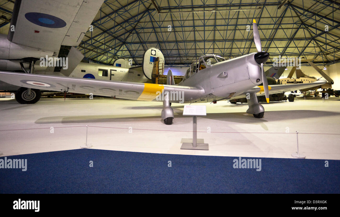 The Percival Prentice, basic trainer low-wing monoplane, on display at ...