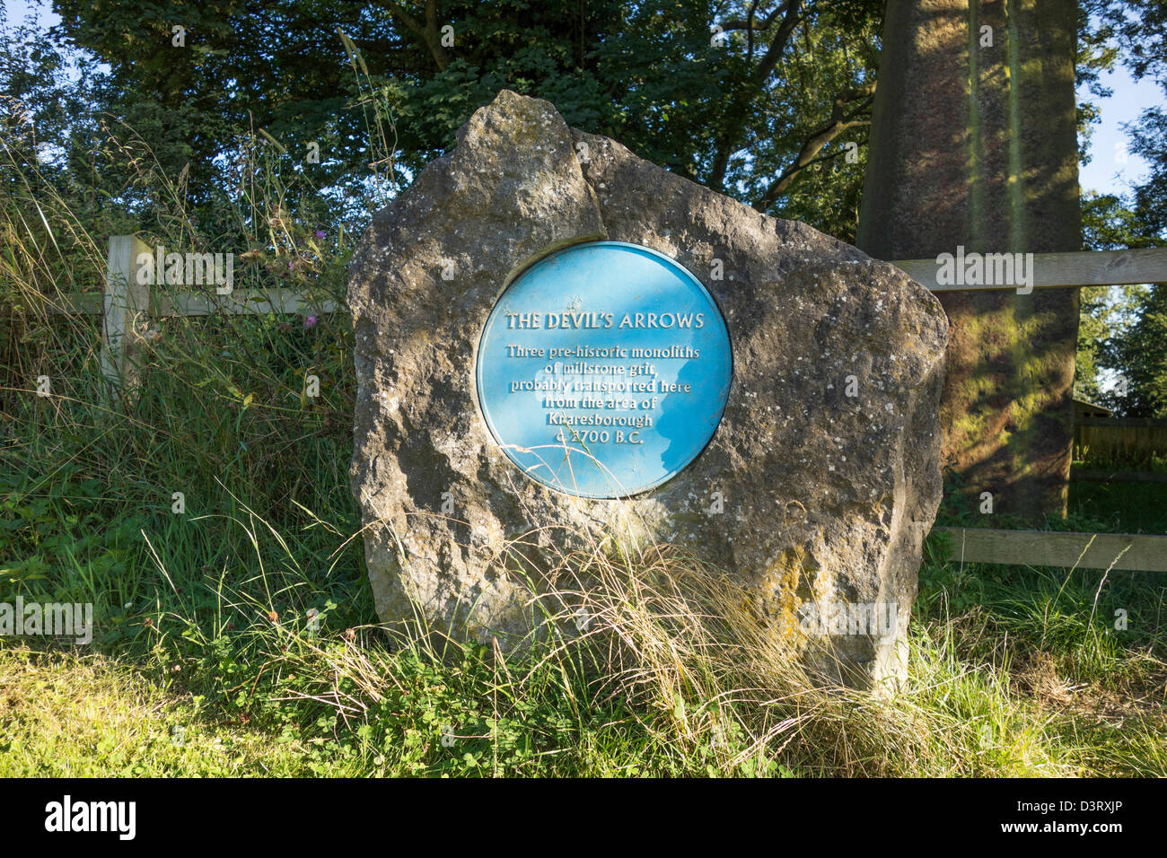 Devil's Arrows standing stones, Boroughbridge, North Yorkshire Stock ...